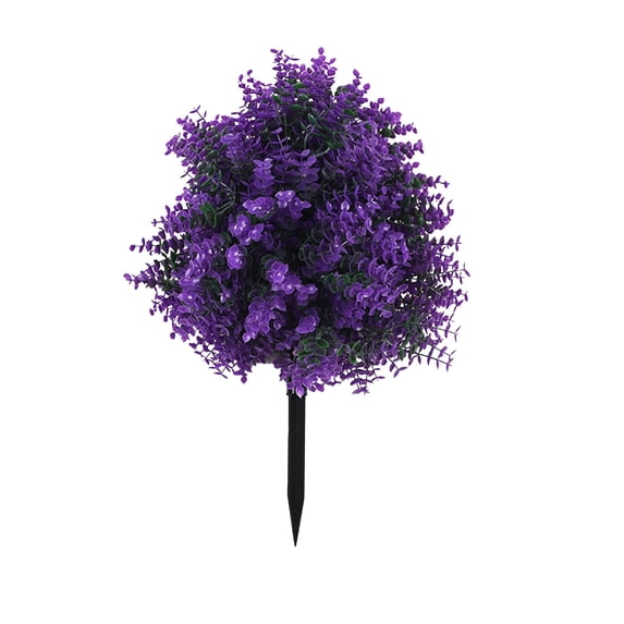 2pcs Realistic Artificial Ground Stake Tree for Outdoor Garden ...