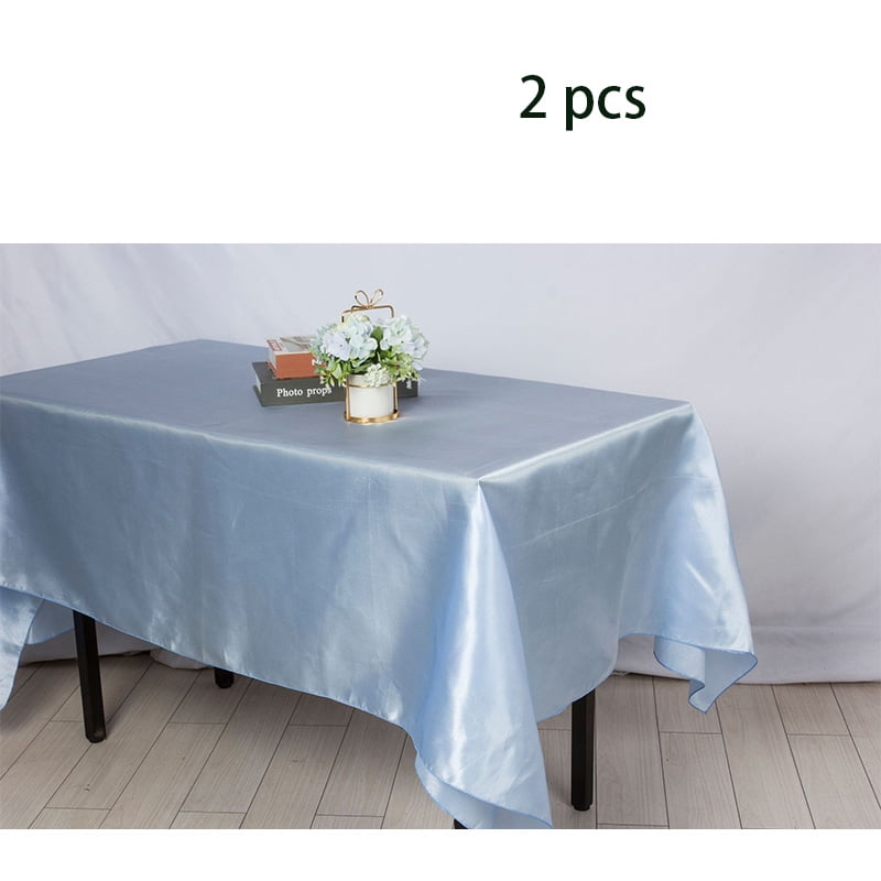 2pcs Rectangle Tablecloth Waterproof Stain Resistant Wrinkle Free Table ...