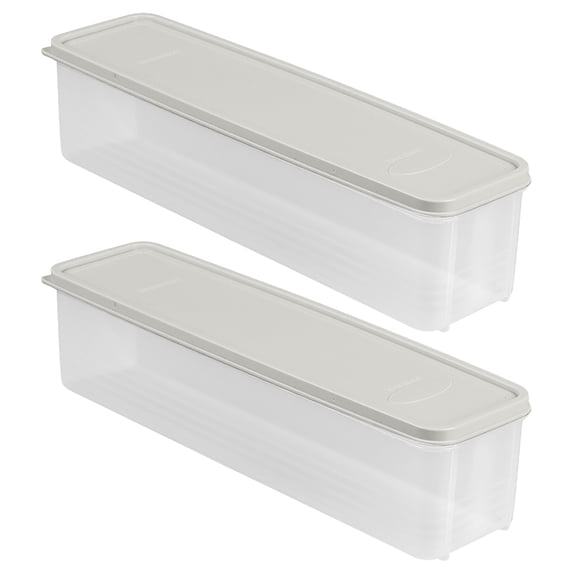 2pcs Rectangular Airtight Pasta Holders with Lids,Large Green Food ...