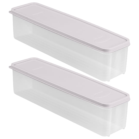2pcs Rectangular Airtight Pasta Holders with Lids,Large Green Food ...