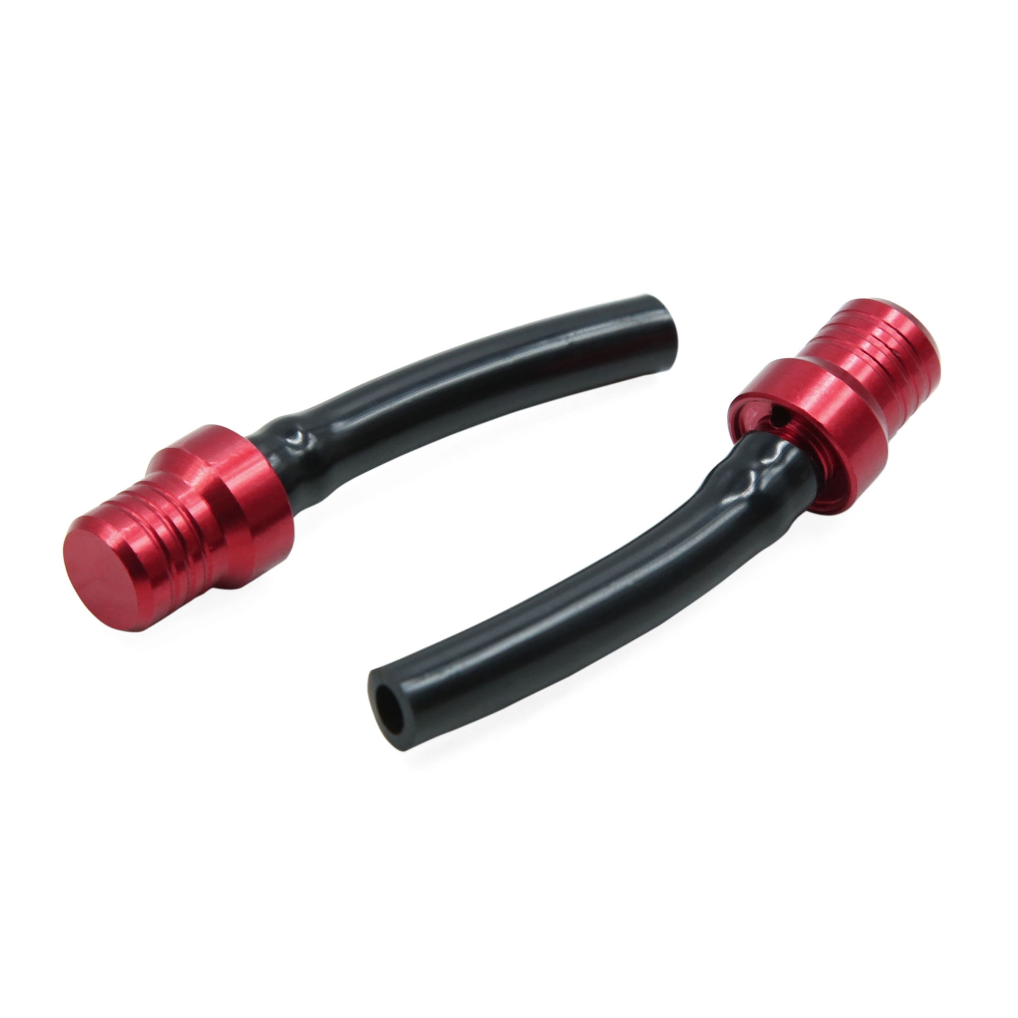 2pcs Red Motorcycle Gas Fuel Tank Cap Valve Vent Breather Tube Pipe Two ...