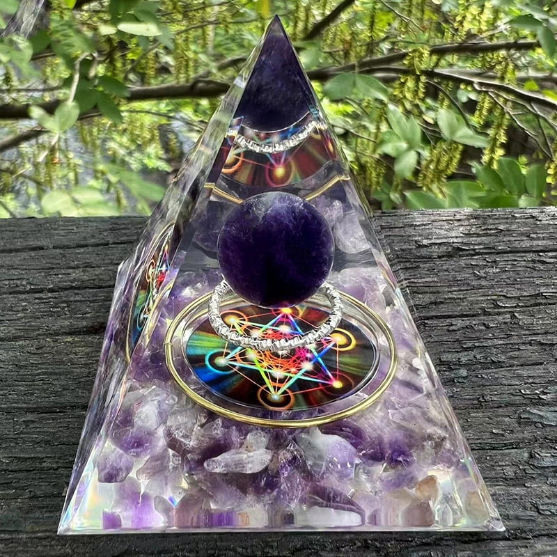 2pcs Resin Display Decoration with Natural Amethyst with Random Color ...