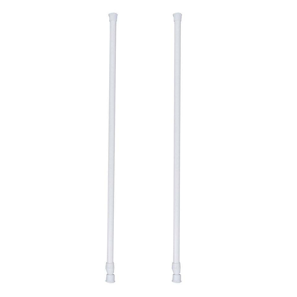 2pcs Retractable Clothes Rail Telescopic Cupboard Rod Home Door Curtain ...