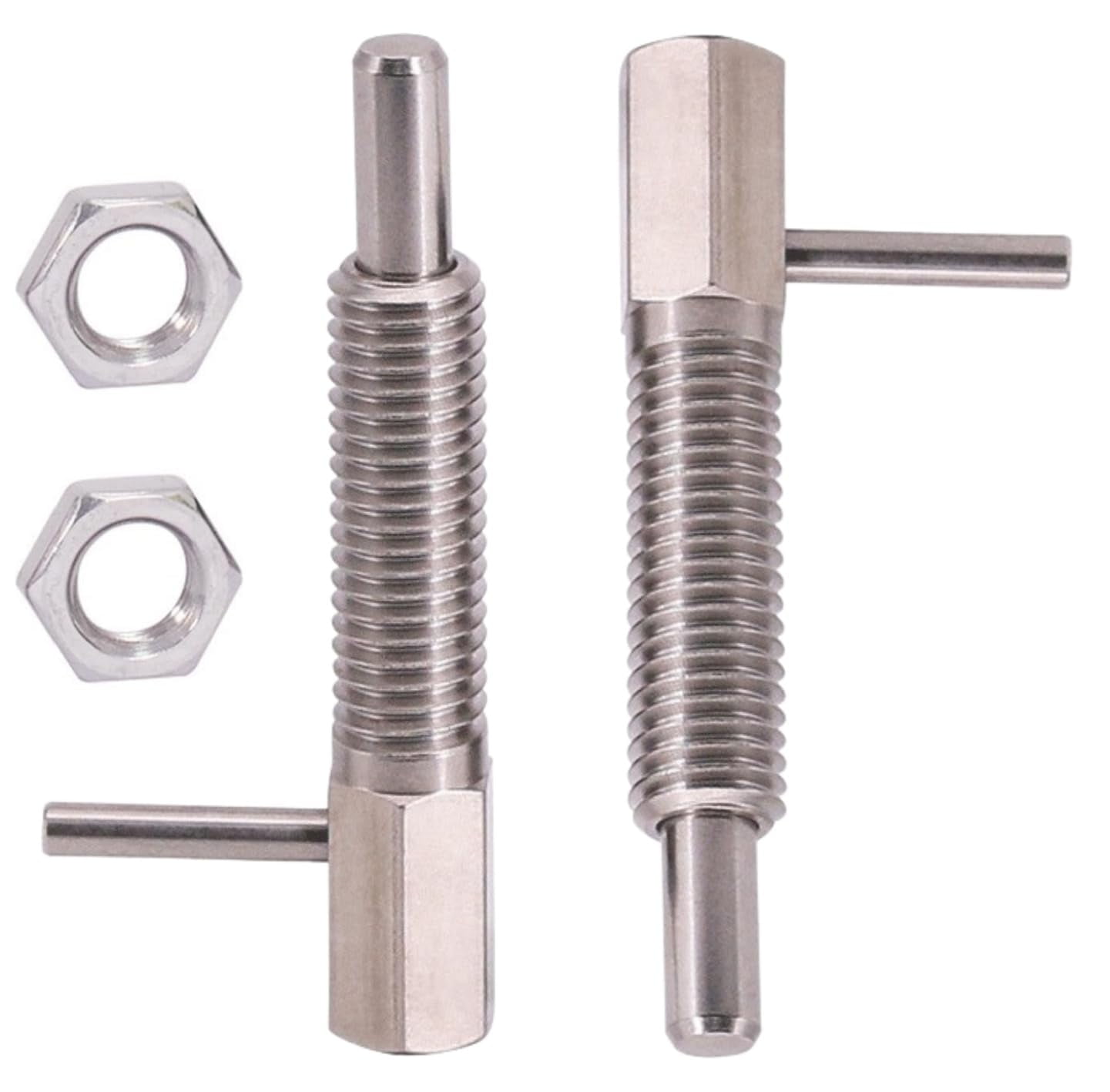 2pcs Retractable Indexing Plunger Pin, M12 Stainless Steel Spring Pin ...