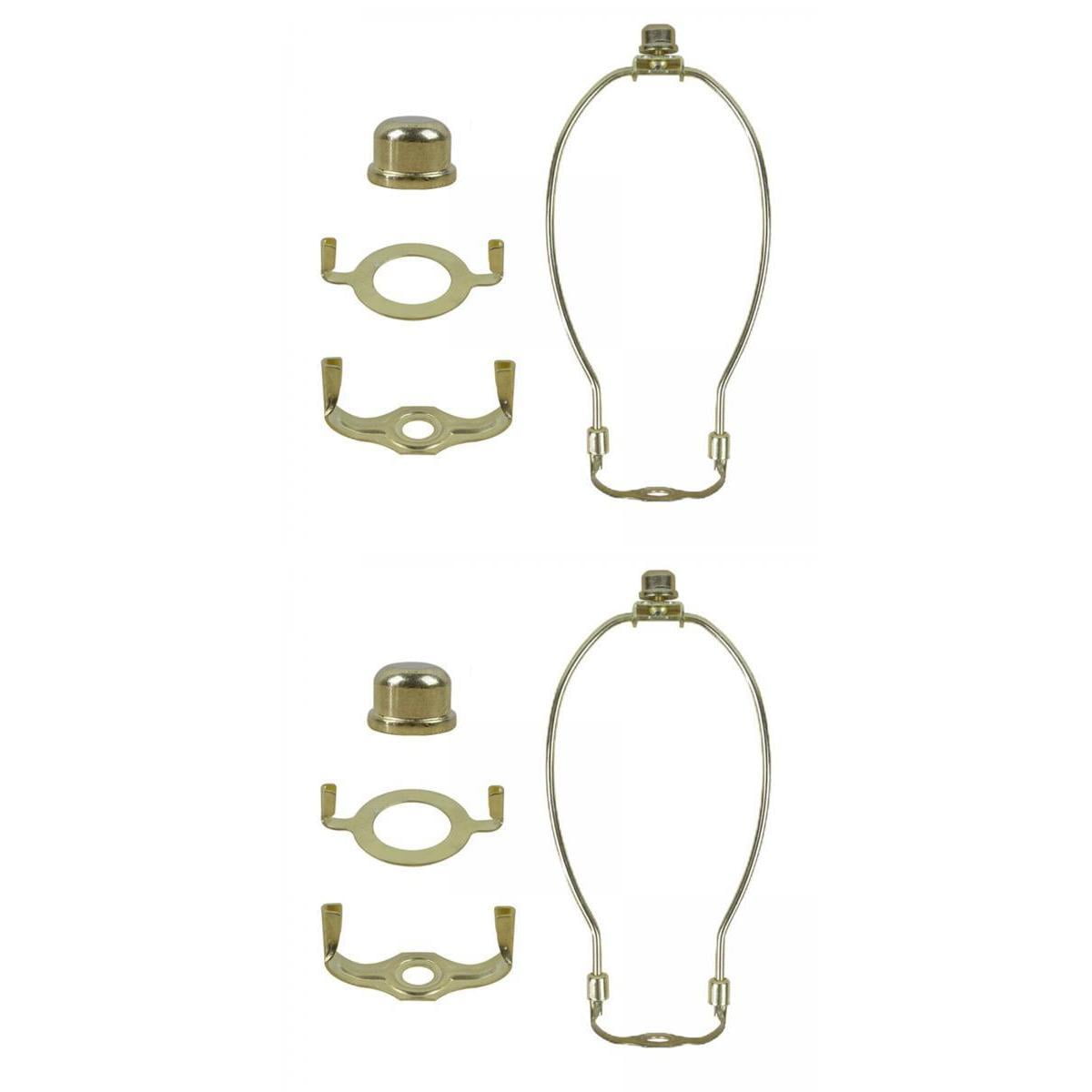 2pcs Retro Style Lamp Shade Harp Holder with Finial Light Fitting Harps ...