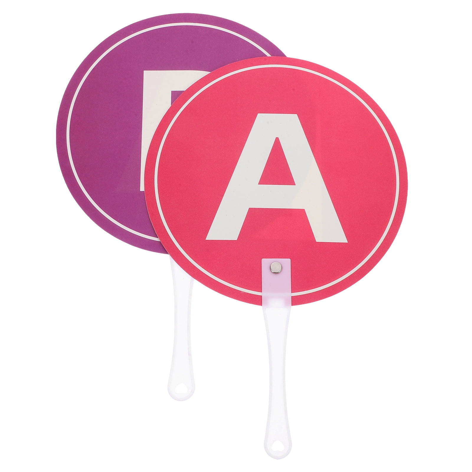 2pcs Reusable Answer Paddle Teaching Prop For Classroom Game Handheld ...