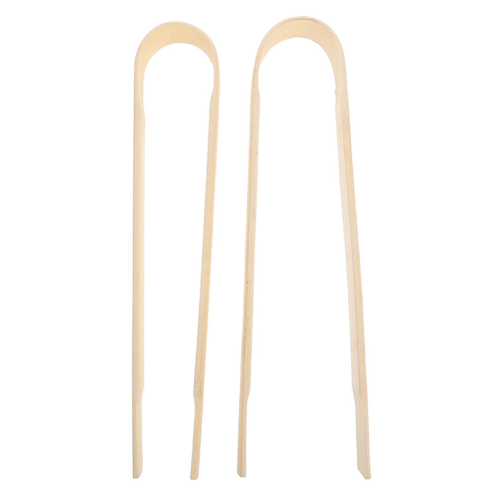 2pcs Reusable Toaster Tongs Wood Cooking Tong Multipurpose Bamboo Tongs ...