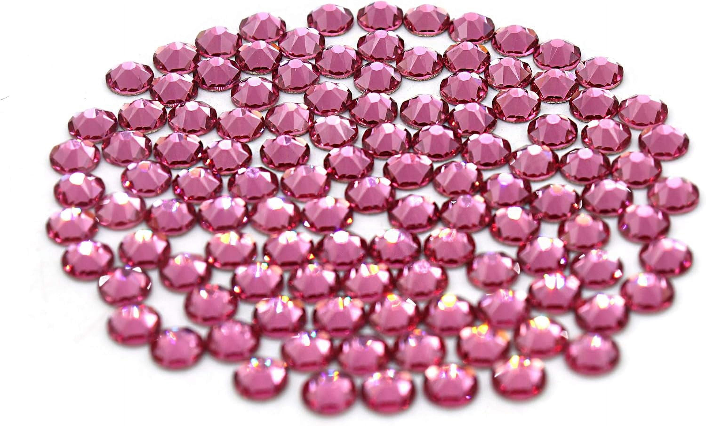 2pcs Rhinestones - No Hotfix Flatback - Rose - SS20 (5mm) - Choose Your ...