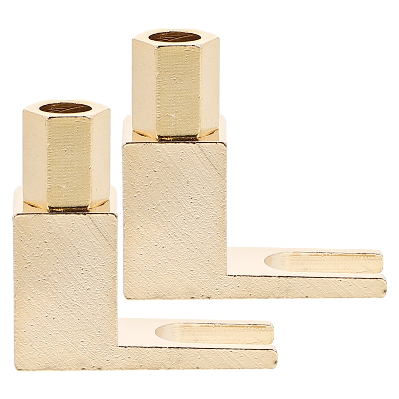 2pcs Right Angle Speakers Connectors 90 Degree Banana Plugs L Shaped ...