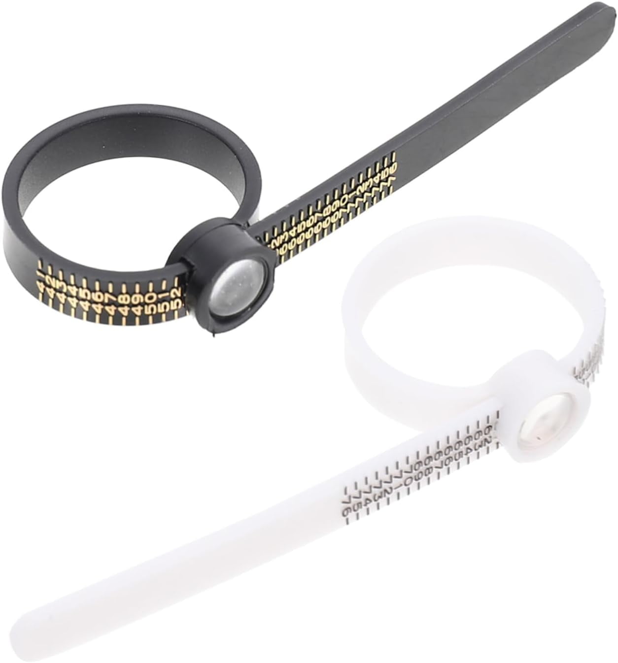 2pcs Ring Measurement Finger Measurer Ring Gauge Power Supply Ring Size ...