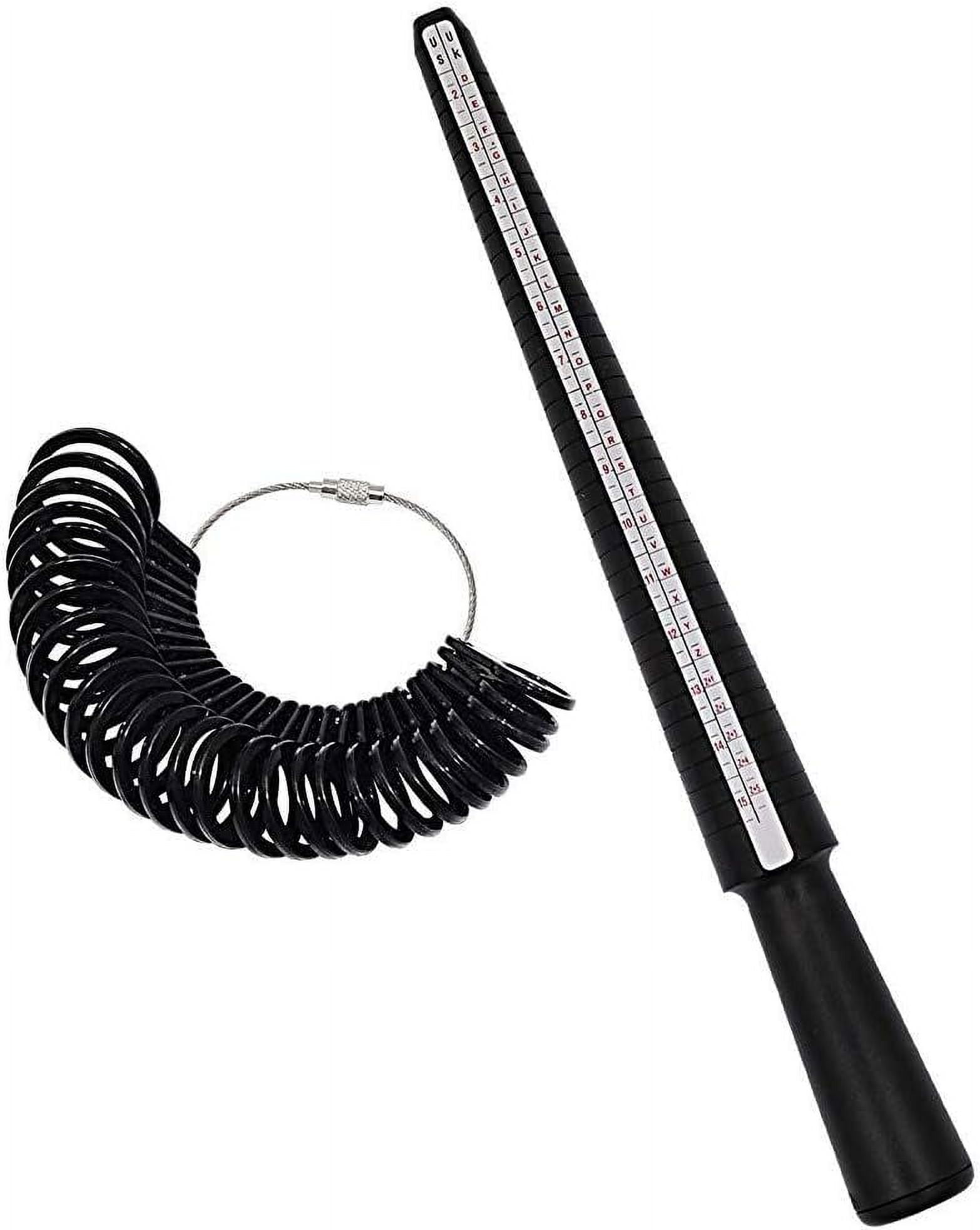 2pcs Ring Sizer Uk Gauge Set Ring Mandrel Uk Size Eru Us Size Finger ...