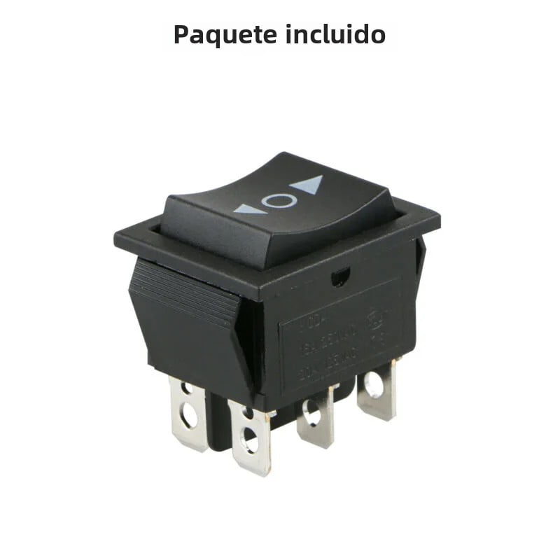 2pcs Rocker Switch 6 Pin DPDT Double Pole Double Throw 20 Amp Momentary ...