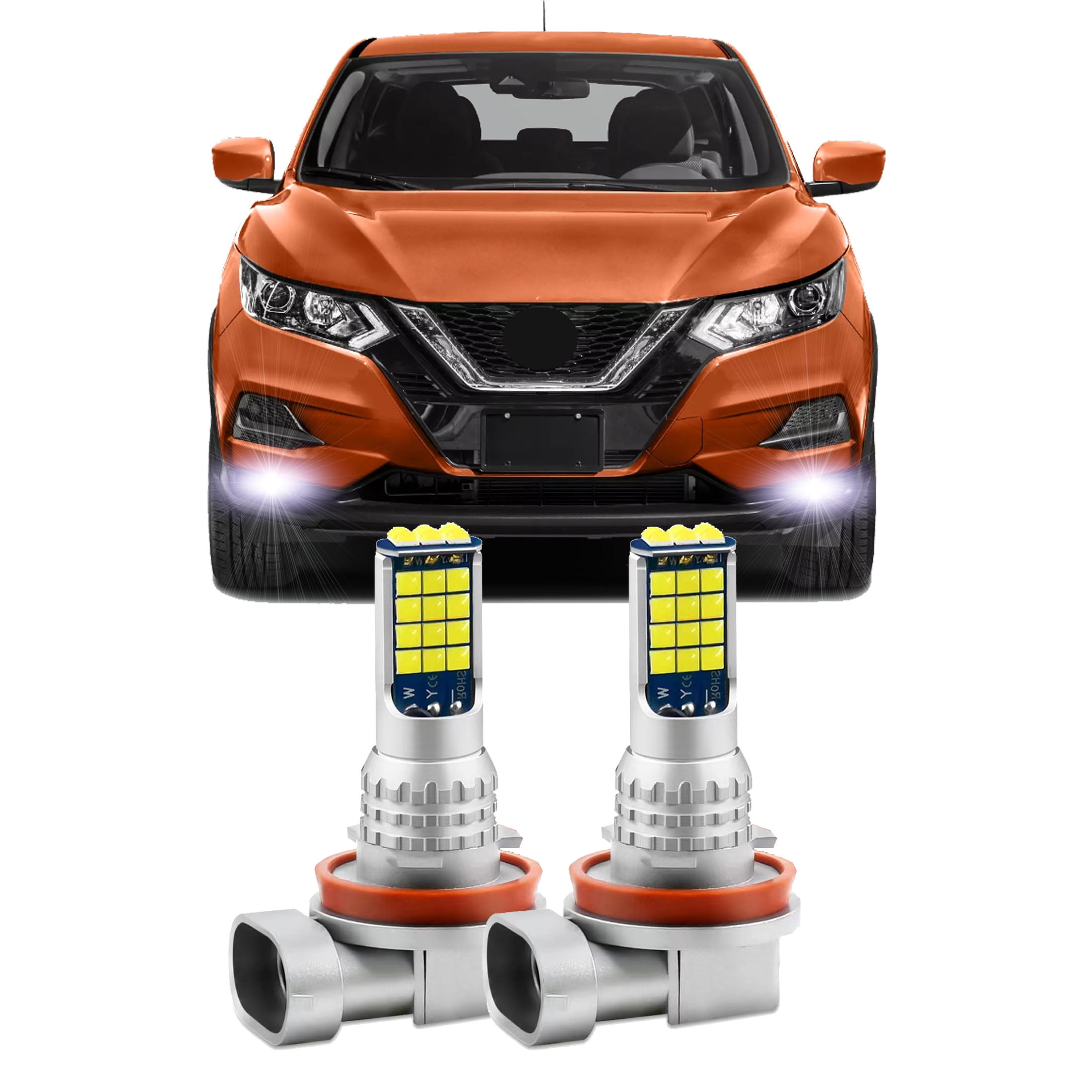 2pcs Rogue LED Fog Lights Fits for Nissan Rogue 2008 2009 2010 2011 ...