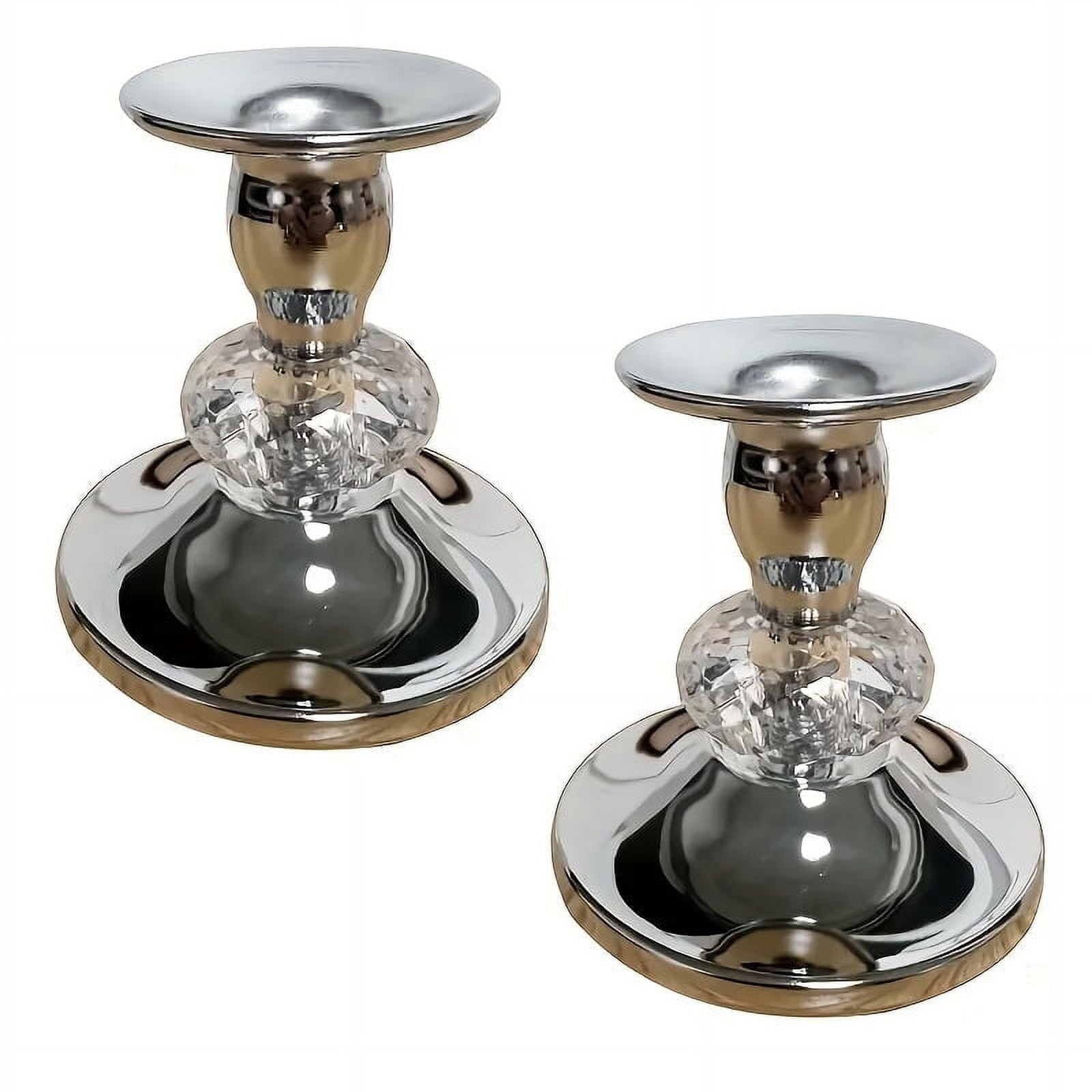 2pcs Romantic Candlestick Set, Candlelight Dinner Simple Table Wedding ...