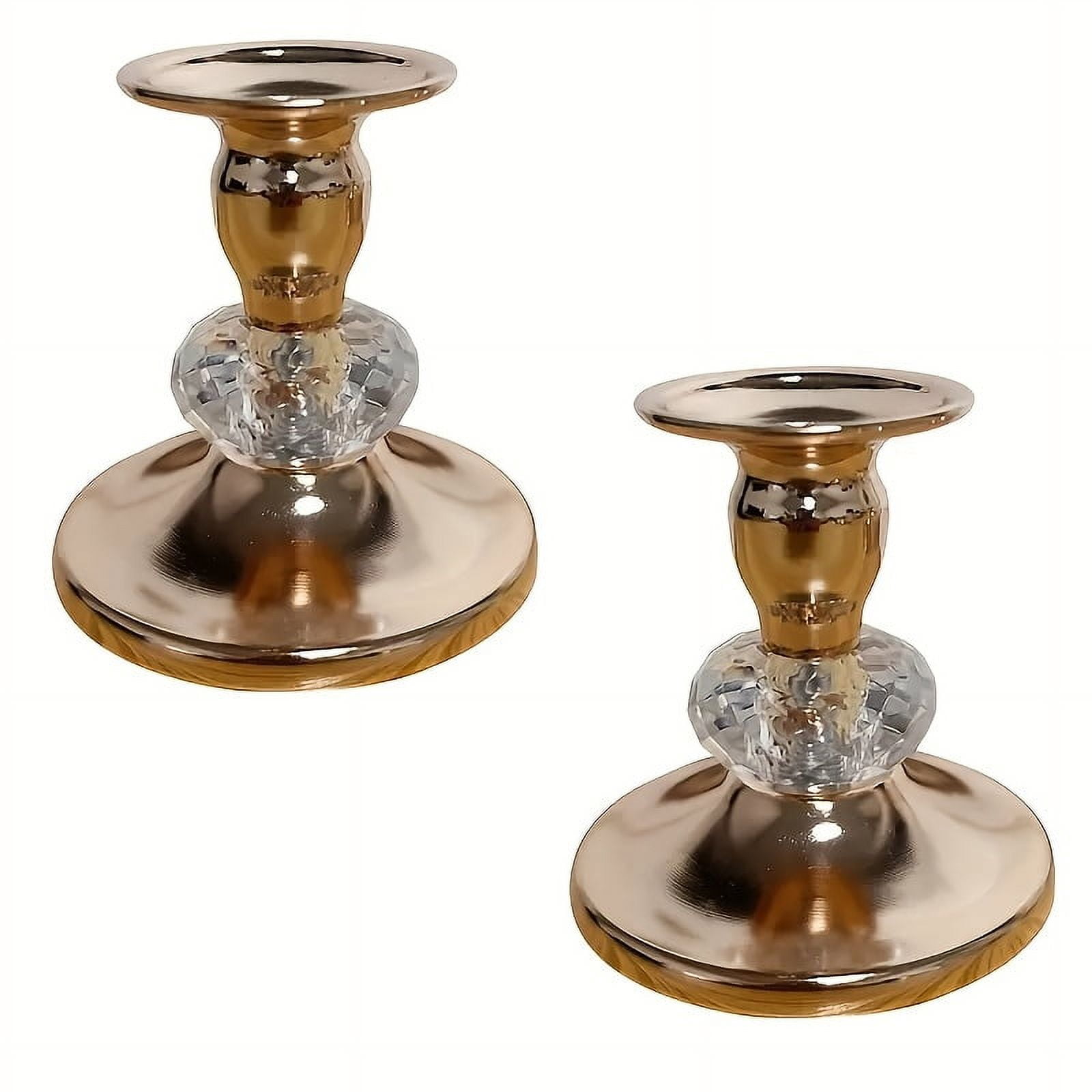 2pcs Romantic Candlestick Set, Candlelight Dinner Simple Table Wedding ...