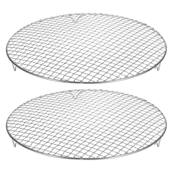 2pcs Round Cooking Rack 13.8-inch 201 Stainless Steel Cross Wire ...
