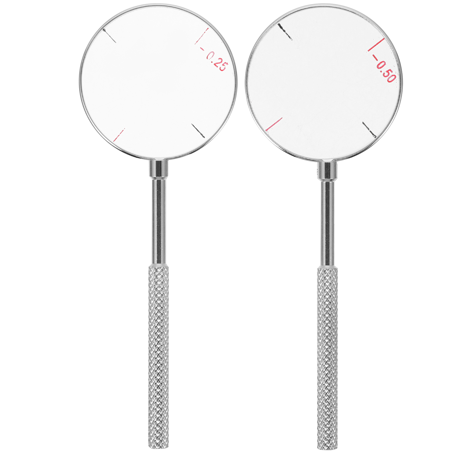 2pcs Round Optical Cross Cylinder Lens Tool Set Diopters Optical ...