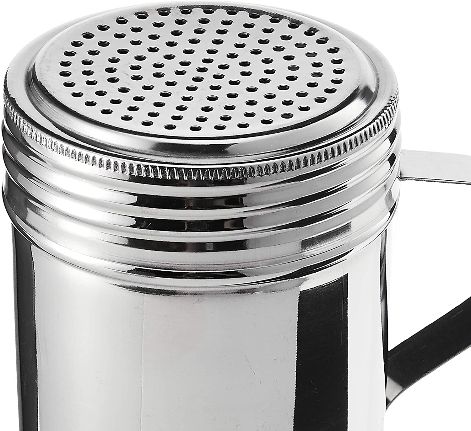 Dredges 10-Ounce Stainless Steel Salt Shaker with Lid and Handle, Large ...