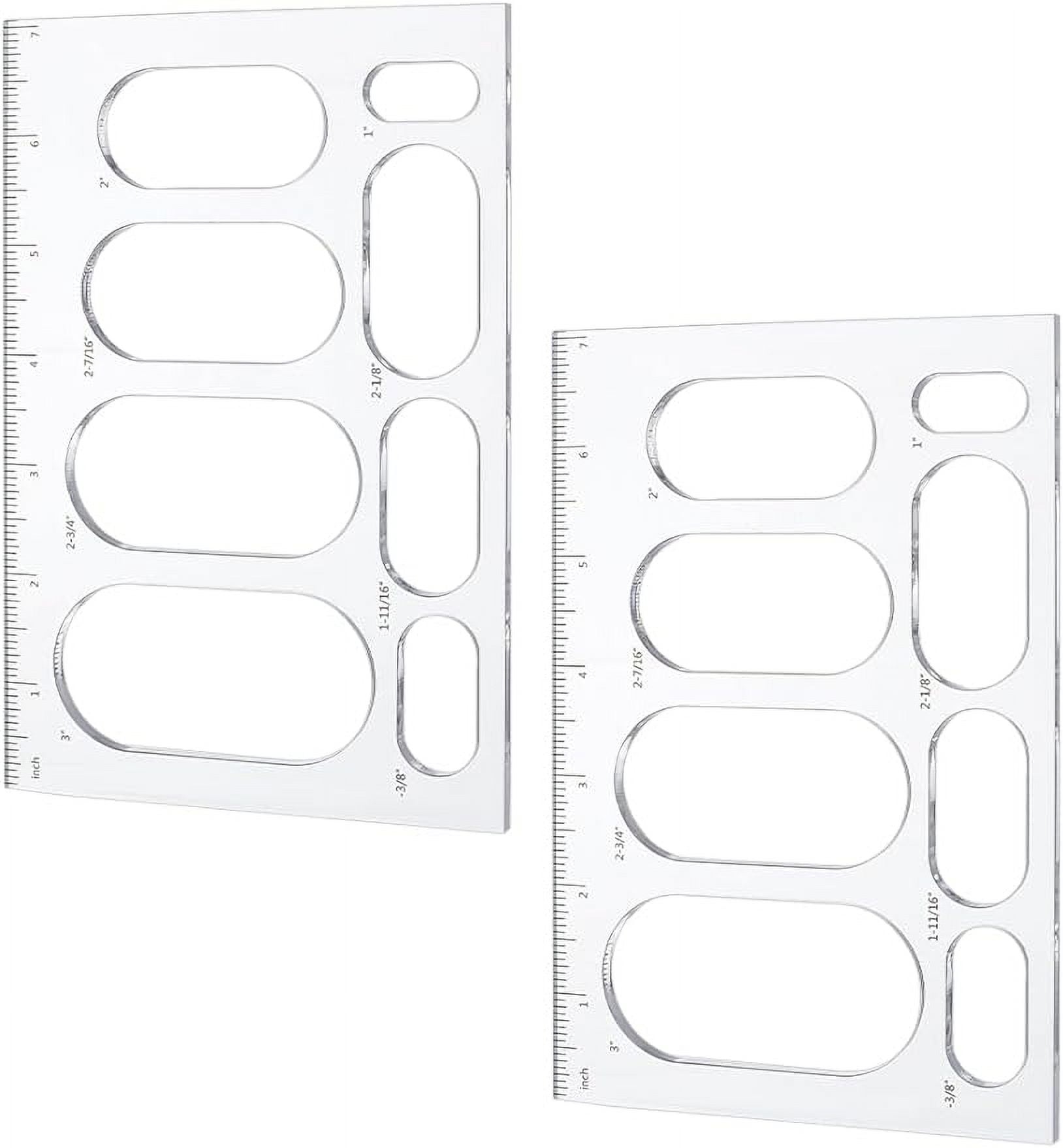 2pcs Router Jig Template Router Stencils Acrylic Templates Drawing ...