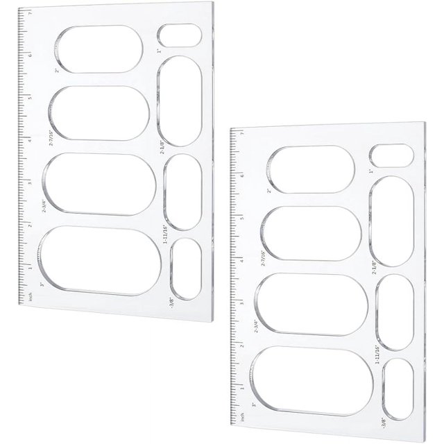 2pcs Router Jig Template Router Stencils Acrylic Templates Drawing ...