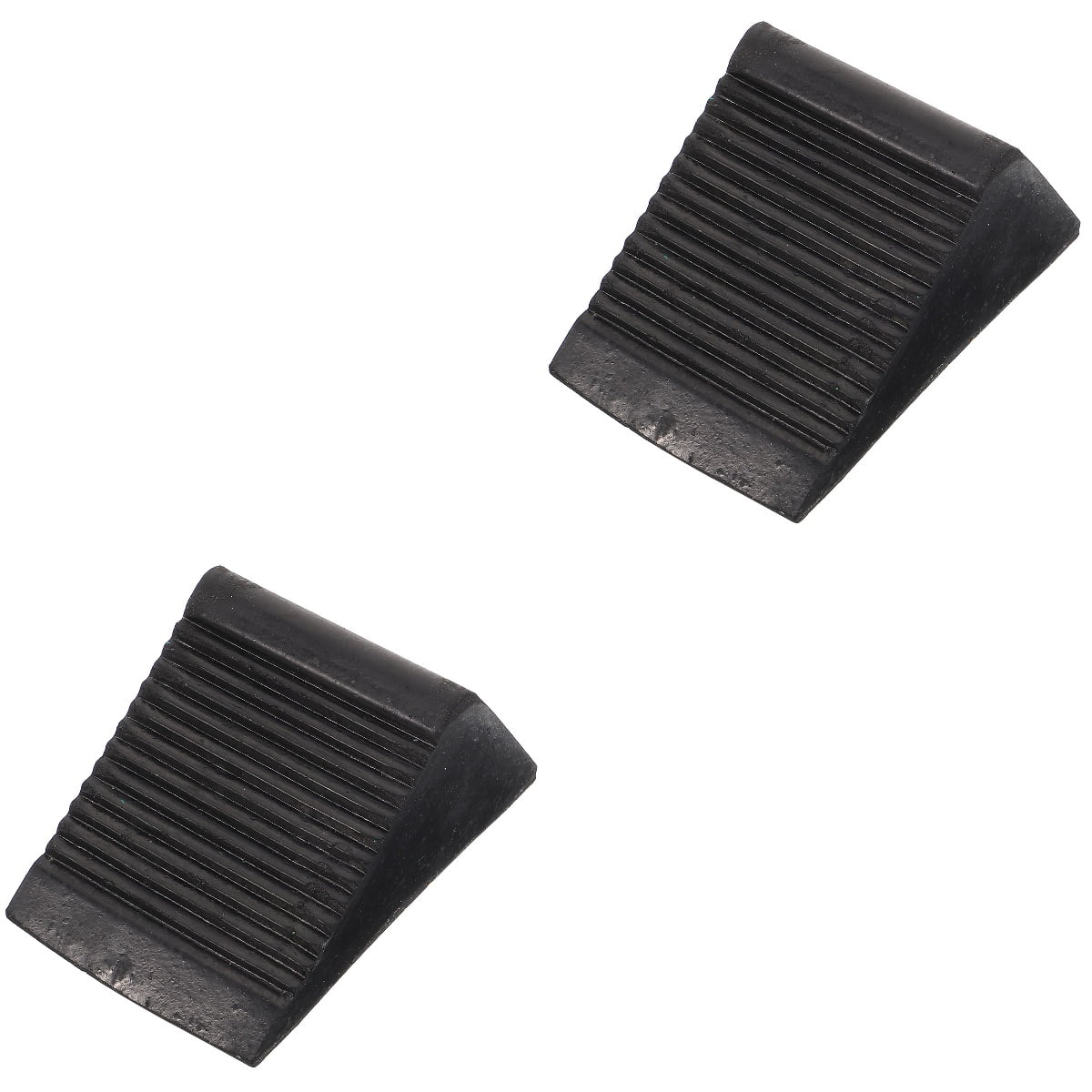 2pcs Rubber Car Ramp Trailer Portable Wheels Stopper Wheel Chock for ...