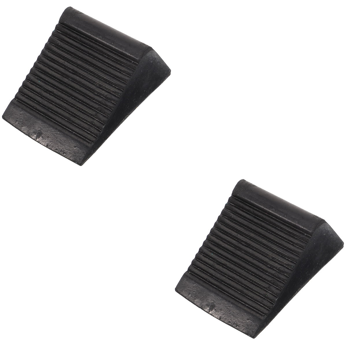 2pcs Rubber Car Ramp Trailer Portable Wheels Stopper Wheel Chock for ...