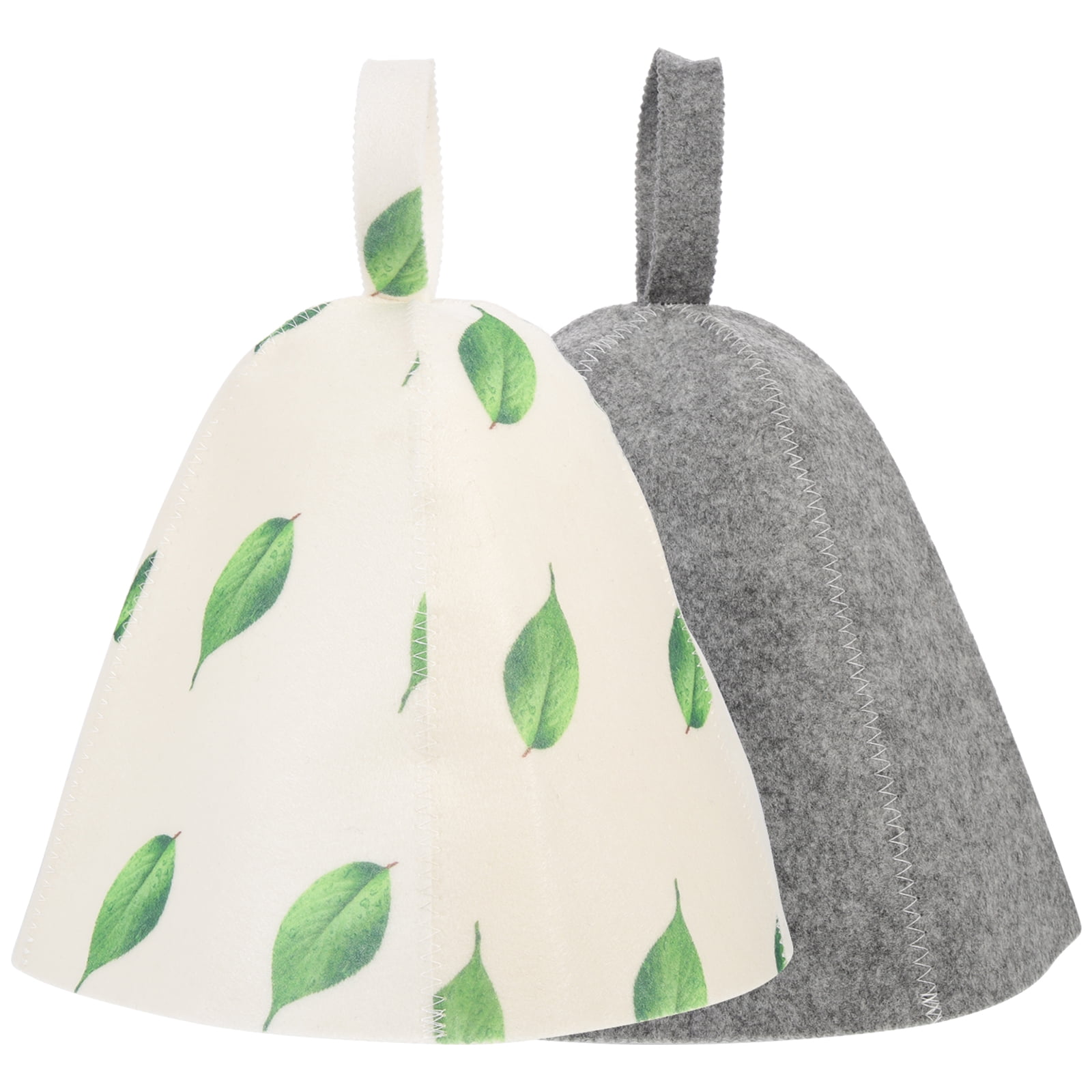 WRITWAA 2pcs Sauna Hair Protector Cap Women Felt Assorted Color ...