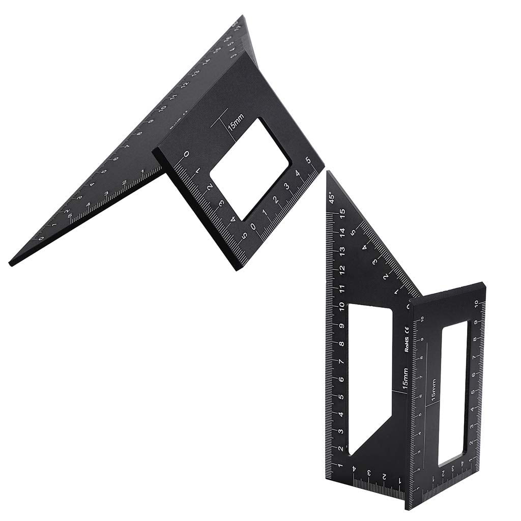 2pcs Saddle Layout Square Gauge for Woodworking, 45/45 Degree - 90/45 ...