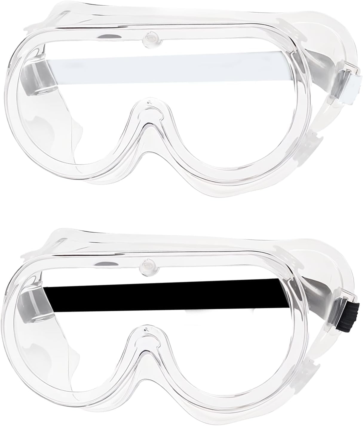 2pcs Safety Goggles, Anti-Fog Lab Chemical Splash Eye Protection Over ...