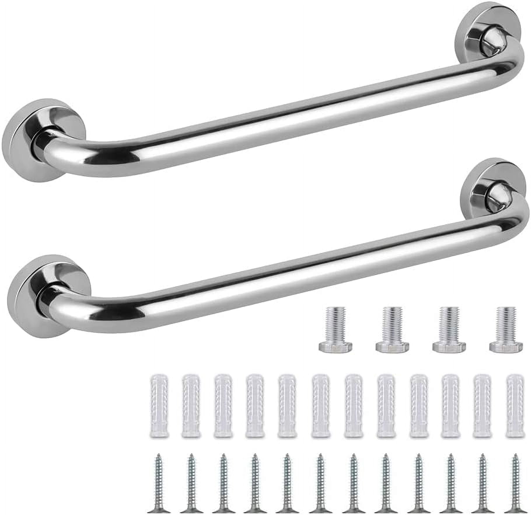 2pcs Safety Support Bars 40cm Stainless Steel Handrail Bathroom Safety ...