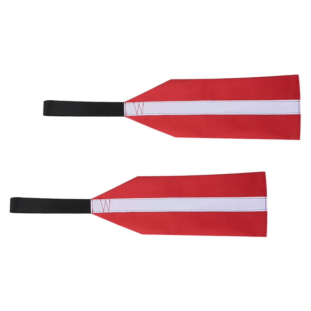 2pcs Safety Travel Flag Kayak Canoe Red Warning Flag Truck Safety ...