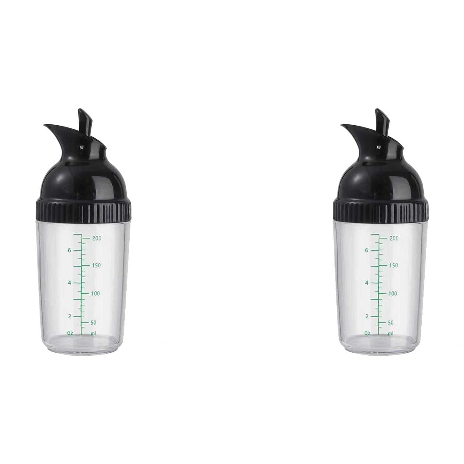 2pcs Salad Dressing Shaker Container Homemade Salad Dressing Bottle ...