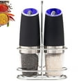 2pcs Salt Pepper Grinder,Gravity Electric Salt and Pepper Grinder With support,Pepper Mill ...