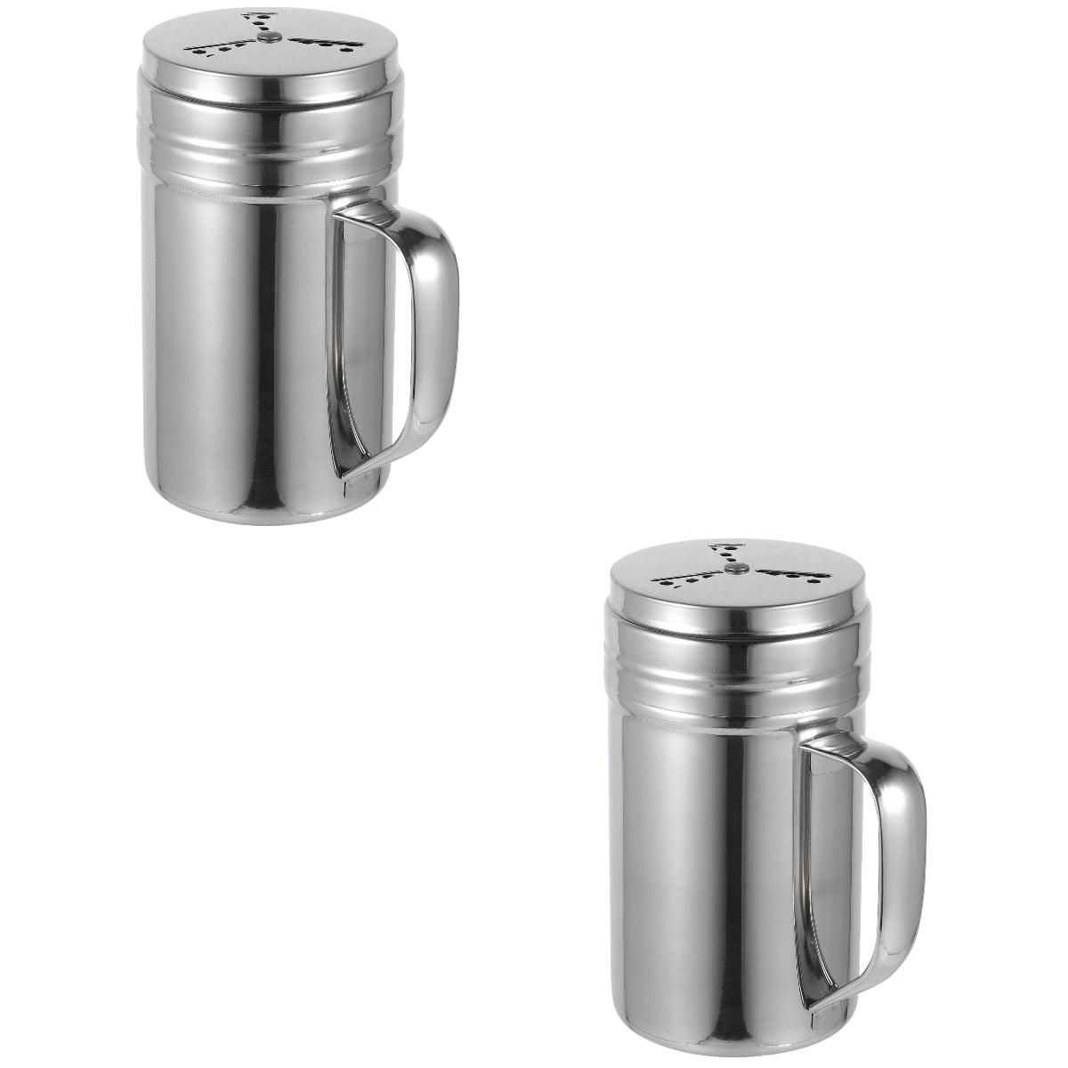2pcs Salt Pepper Holders Stainless Steel Salt Containers Seasoning ...
