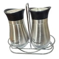 2pcs Salt and Pepper Shaker Set with Holder for Table or Kitchen ...