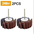 2pcs Sanding Flap Wheel 80-600 Grit Sandpaper Grinding Wheel 3mm Shank ...