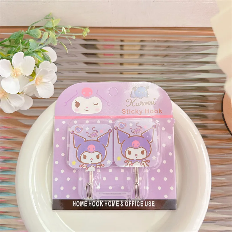 2pcs Sanrio Acrylic Strong Hooks Wall Hanging Hello Kitty Hangyodon ...