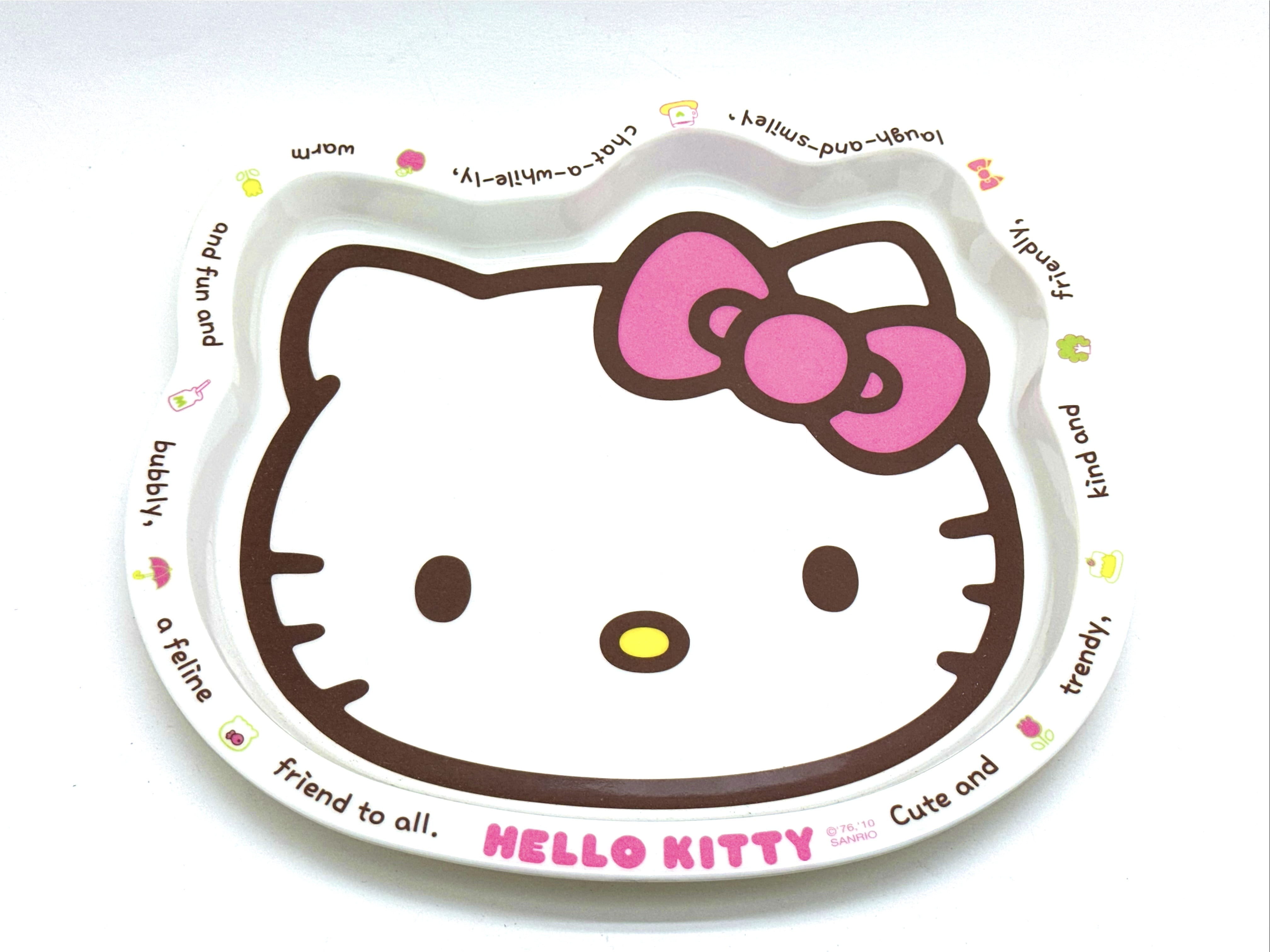 Sanrio Hello Kitty Plate Set, 2pcs, Kitty Face, Children's Plates, 9 ...