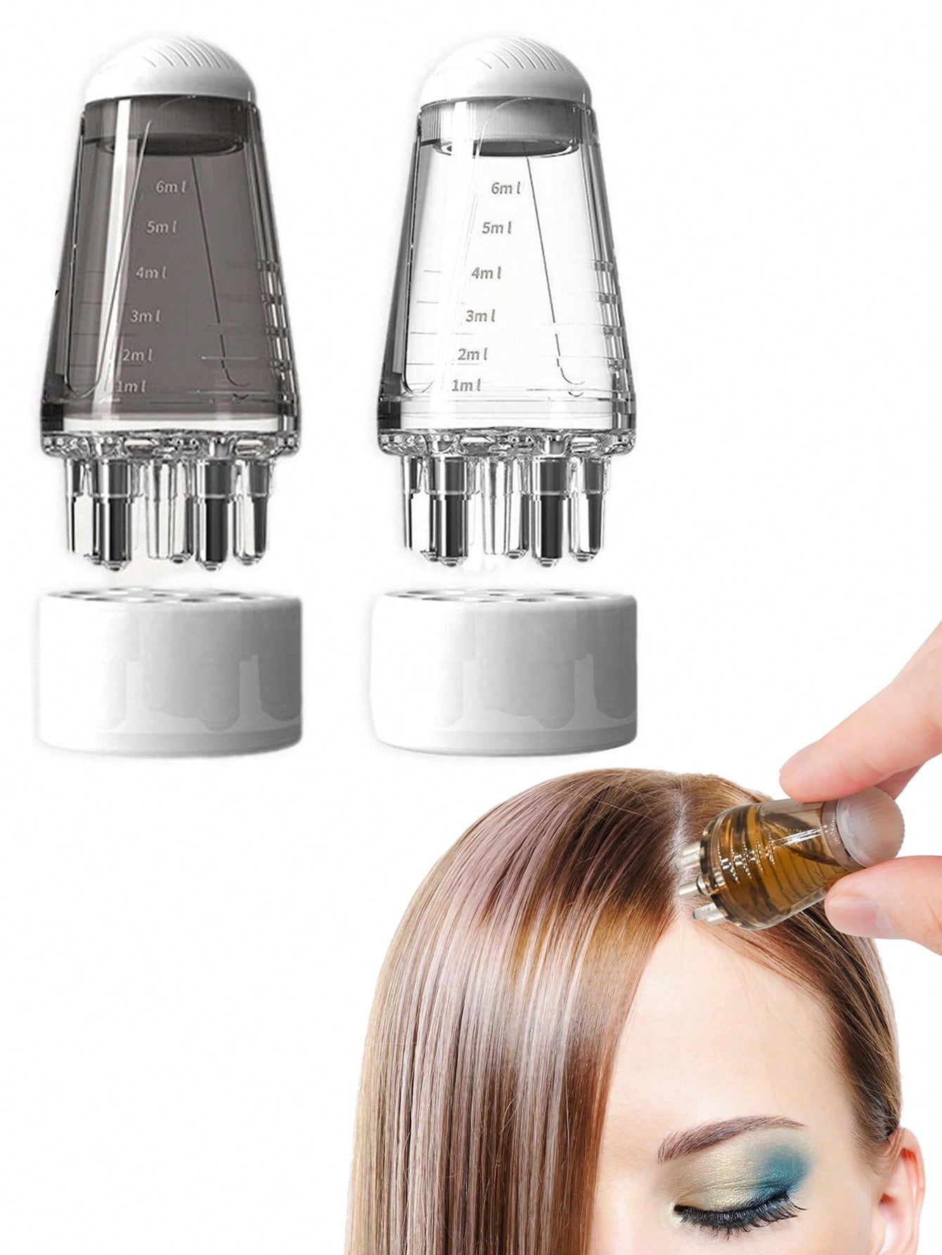 2pcs Scalp Applicator Comb, Portable Hair Oil Applicator Bottle, Scalp ...