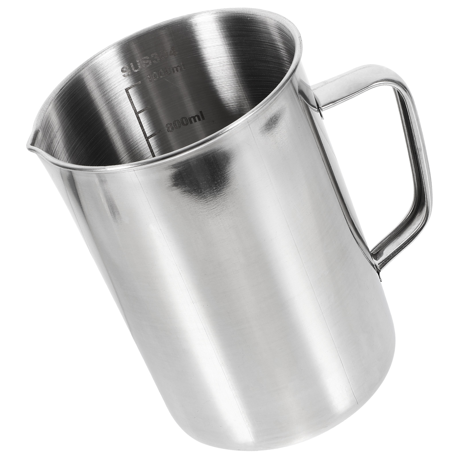 2pcs School Laboratory Measuring Cups Stainless Steel Beaker Measuring ...