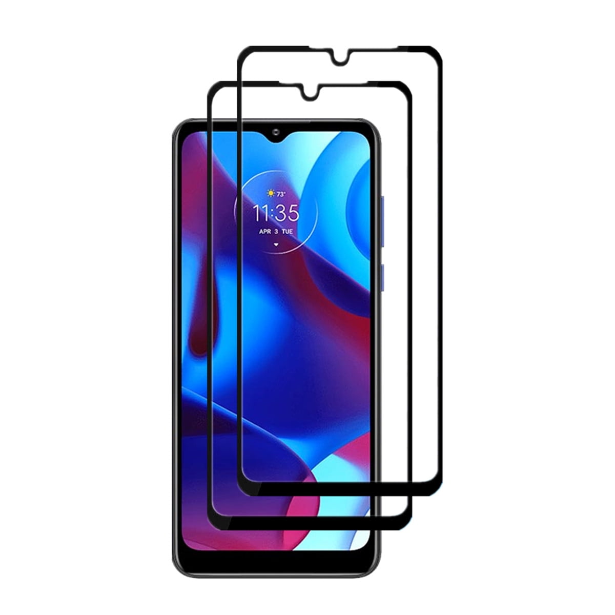 VIESUP 2 Pack Screen Protector for Motorola Moto G Pure Full Coverage ...