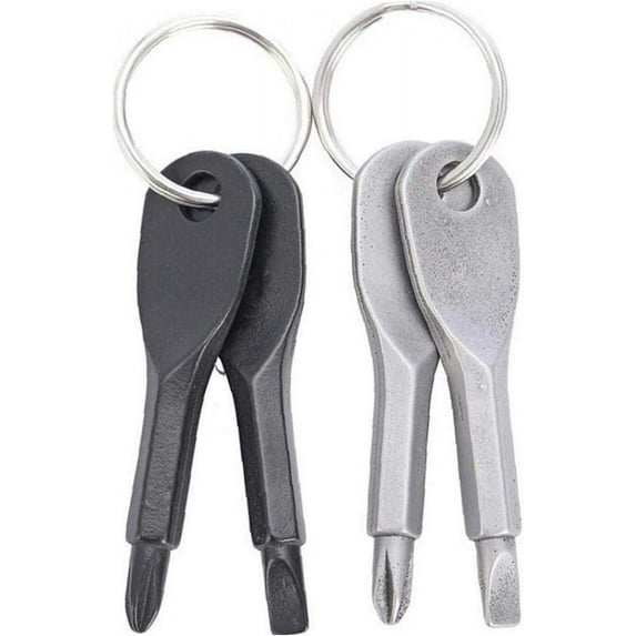 2pcs Screwdriver Key Stainless Steel Multifunction Screw Driver ...