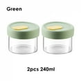 2pcs Sealed Glass Storage Jar with Silicone Lid Cold Heat Resistant ...