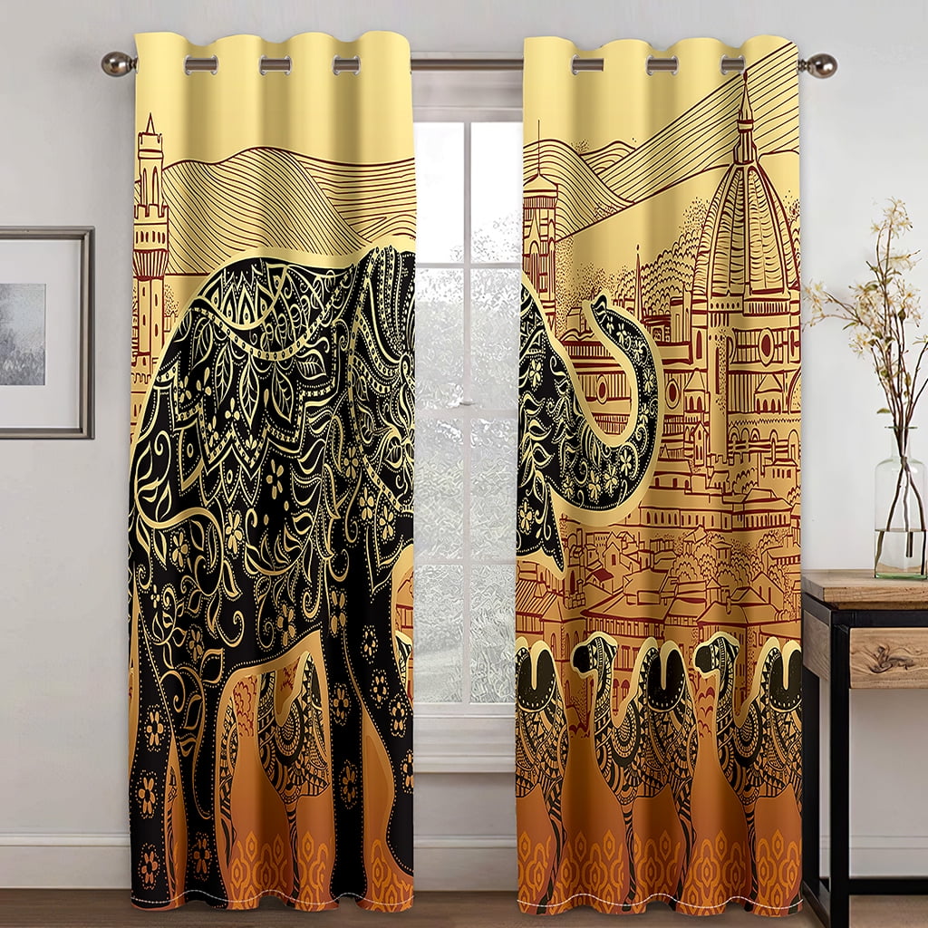 2pcs Seamless Ethnic Pattern African Fabric Print Aztec Design Pod ...