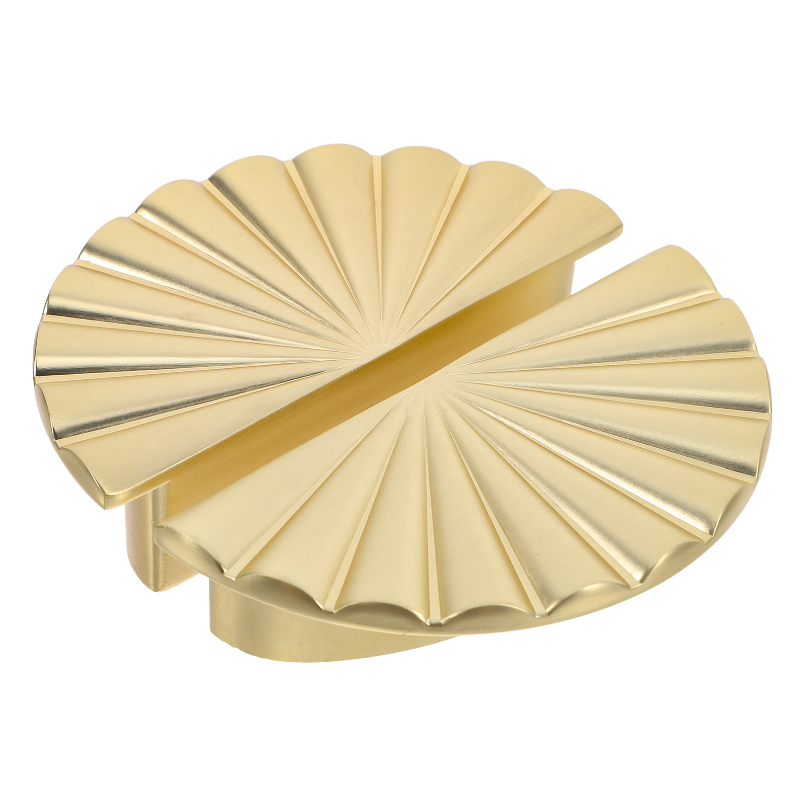 2pcs Semi-Circle Handles Antique Golden Pulls Shoe Cabinet Hand Pull ...