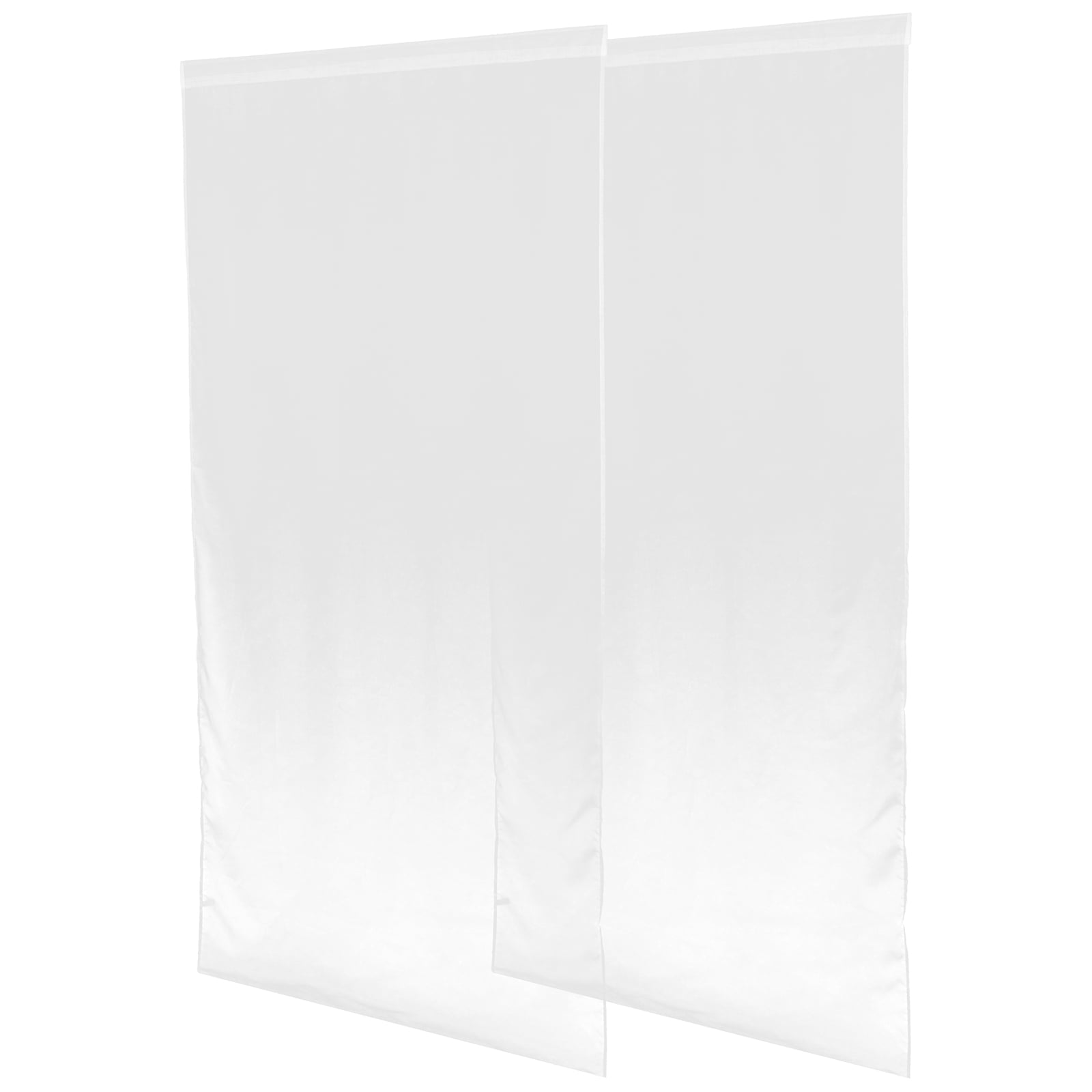 2pcs Semi Transparent White Sheer Curtain Living Room Dining Room Drape ...