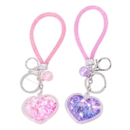 Claire's Pink Glitter Filled Butterfly Keychain - Walmart.com