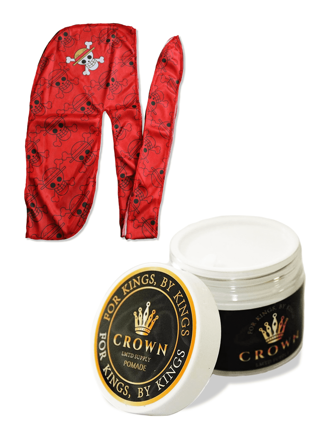 2pcs Set Anime Durag and 360 Wave Pomade - Strong Hold Hair Gel Wave ...