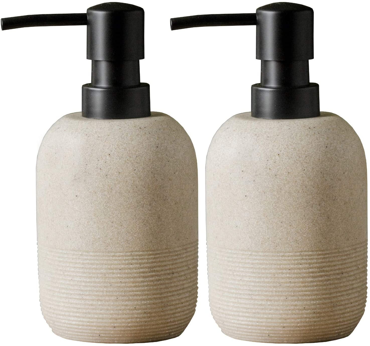 2pcs/Set Beige Hand Soap Dispenser Sets,Resin Liquid for Bathroom ...