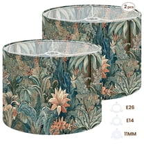 2pcs Set Drum Lampshades (13"x 13"x 10"), retro color seamless 60s ...